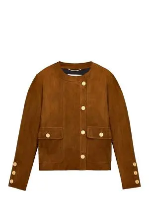Saint Laurent Suede Jacket - Multicolor