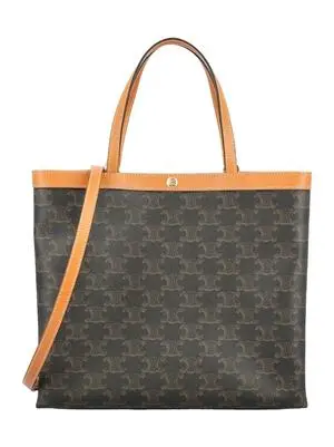 Celine Square Triomphe Canvas Small Tote - Multicolor