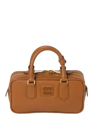 Miu Miu Arcadie Regular Leather Handbag - Multicolor