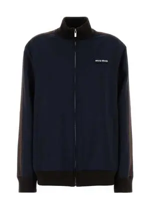 Miu Miu Zip-up Track Jacket - Blue
