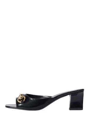 Gucci Horsebit Slide Sandals - Black