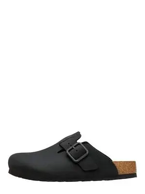 BIRKENSTOCK Boston Wire Buckle Clogs - Black
