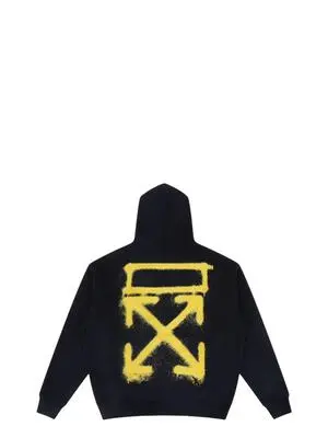 Off-White Sprayed Arrow Hoodie - Black