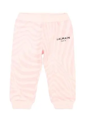 Balmain Zebra Print Track Pants - Pink