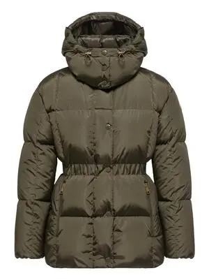 Moncler Agneux Belted Down Jacket - Dark Green