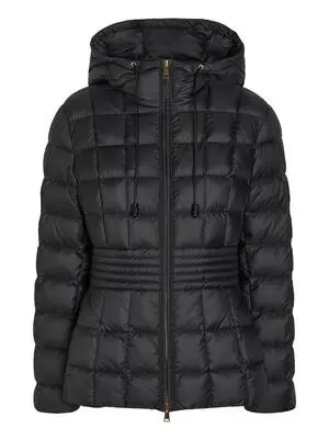 Moncler Engoulevent Hooded Quilted Shell Jacket - Black