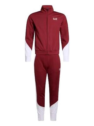EA7 Tracksuit Burgundy Size Polyester, Elastane - Red