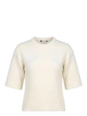 Fabiana Filippi Cashmere, Viscose, Silk, Polyester, And Elastane Sweater - White