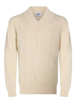 Alpha Studio Cashmere V-neck Sweater - Beige
