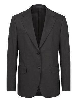 Officine Générale Virgin Wool Single-breasted Blazer - Grey