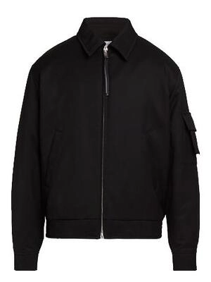 SPIEWAK Polyester, Wool, And Nylon Harrington Jacket - Black