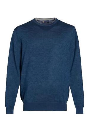 Paul & Shark Paul & Shark Virgin Wool And Silk Blend Sweater Blue