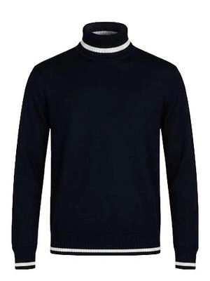 Paul & Shark Turtleneck Size Virgin Wool - Blue