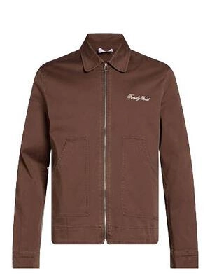 FAMILY FIRST Jacket Size Cotton, Elastane - Brown