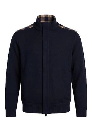 Paul & Shark Midnight Virgin Wool Cardigan - Blue