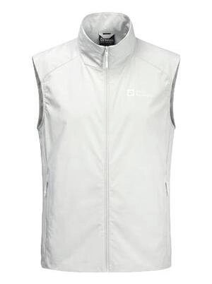JACK WOLFSKIN Sleeveless Zip-up Vest - Grey
