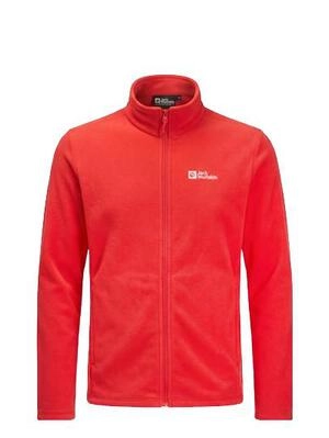JACK WOLFSKIN Fleece Half-zip Sweatshirt - Tomato Red