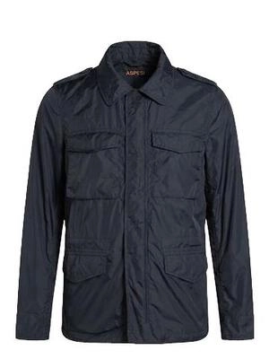 Aspesi Midnight Polyamide Windbreaker Jacket - Blue