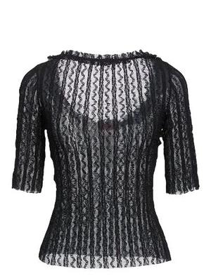 Max & Co. Polyamide Elastane Pointelle-knit Sweater - Black