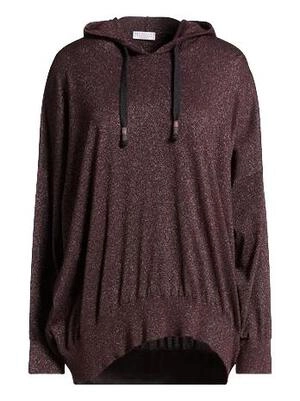 Brunello Cucinelli Cashmere Blend Hooded Sweater - Purple