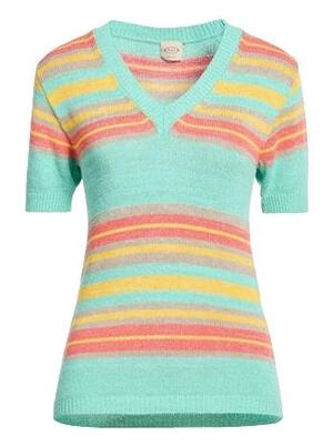 TOD'S TOD'S Striped V-Neck Fine Knit Sweater