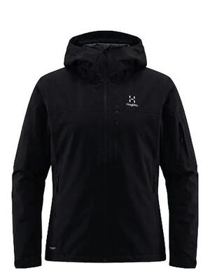 HAGLOFS Recycled Polyester Windbreaker Shell Jacket - Black