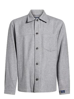 Paul & Shark Virgin Wool And Cashmere Overshirt - Grey