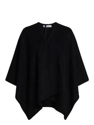 Max Mara Alpaca Wool Blend Cape - Black