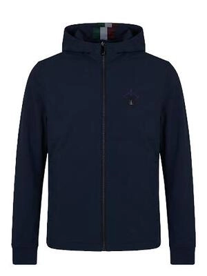 AERONAUTICA MILITARE Midnight Cotton Elastane Jacket - Blue