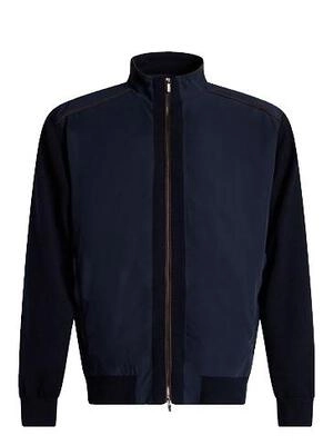 Paul & Shark Virgin Wool And Polyester Jacket - Navy