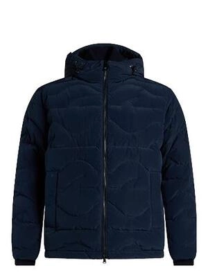 Paul & Shark Hooded Quilted Down Jacket - Navy