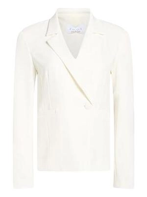 KAOS Single-breasted Polyester Elastane Blazer - White