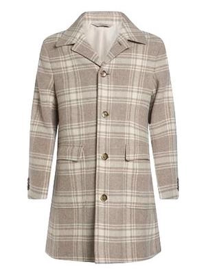 PAOLONI Light Wool, Polyamide, And Cashmere Single-breasted Coat - Grey