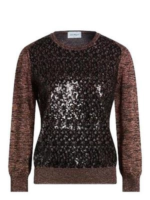 FERRAGAMO Virgin Wool Viscose Blend Sweater - Black