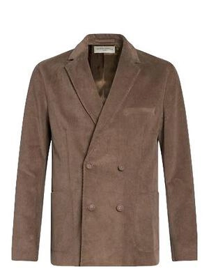 Officine Générale Blazer Taupe Size Cotton, Elastane - Grey