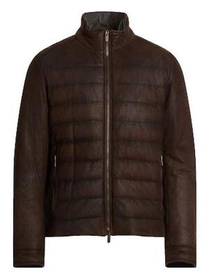 TOD'S Padded Lambskin Jacket - Brown