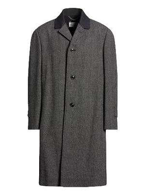 MAISON MARGIELA Virgin Wool & Polyamide Overcoat - Black