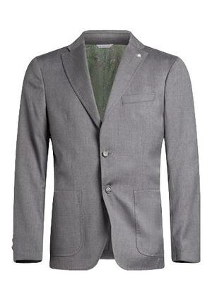 MANUEL RITZ Blazer Size Wool, Elastane - Grey