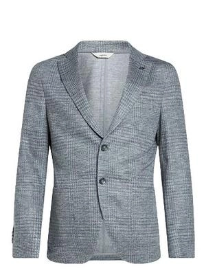 PAOLONI Blazer Size Virgin Wool, Cotton - Grey