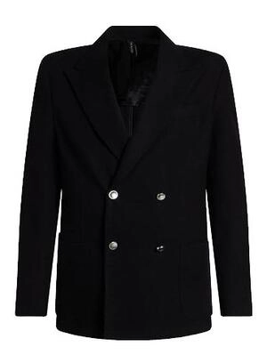 PAOLONI Blazer Size Wool, Polyamide, Cashmere, Elastane - Black
