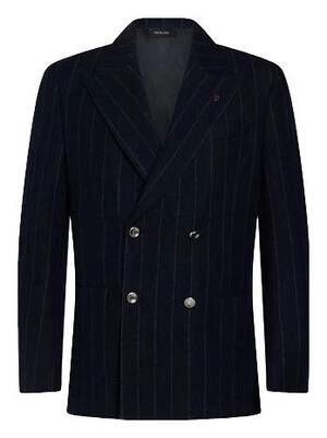 PAOLONI Blazer Size Wool, Polyamide - Navy