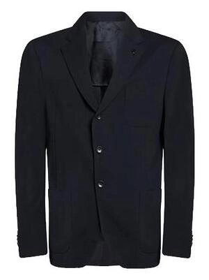 PAOLONI Blazer Size Polyamide, Elastane - Blue