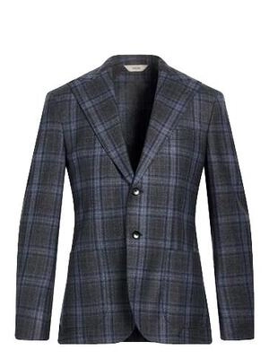 PAOLONI Blazer Charcoal Size Virgin Wool - Grey