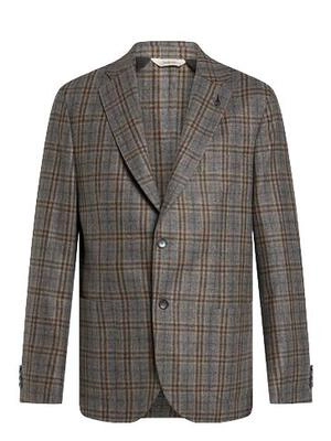 PAOLONI Blazer Size Virgin Wool, Cashmere - Grey
