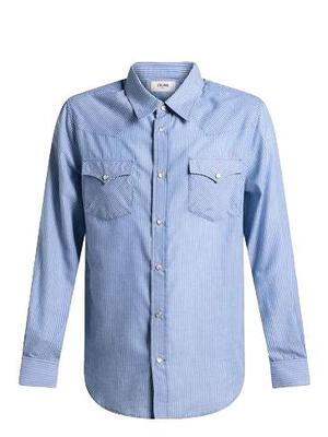 Celine Shirt Size Polyester, Cotton - Blue
