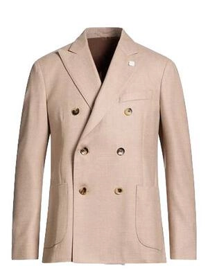 LARDINI Blazer Sand Size Cashmere - Beige