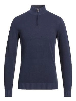 Fedeli Turtleneck Size Cotton - Navy