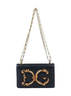 Dolce & Gabbana Soft Leather Shoulder Bag - Black