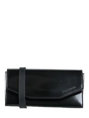 FERRAGAMO Calfskin Flap Bag - Black