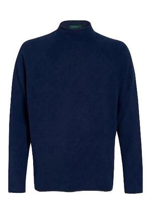 ZANONE Turtleneck Size Cashmere - Navy